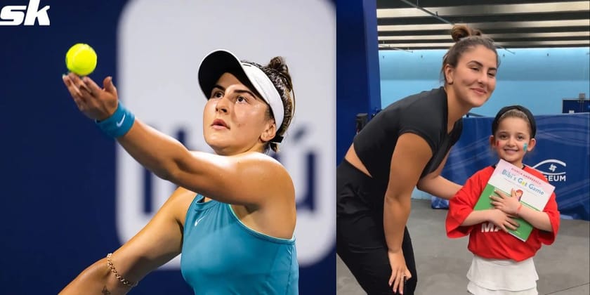 Bianca Andreescu makes a young fan's day during her book signing