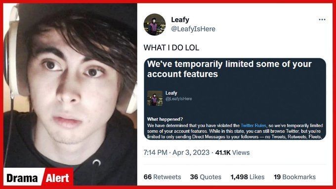 What did LeafyIsHere do? Controversial YouTuber restricted within 24 hours of getting unbanned ...