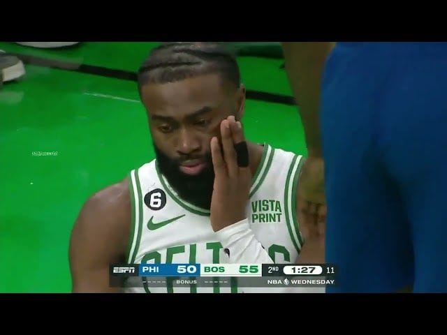 What happened to Jaylen Brown's face? Taking closer look at his injury