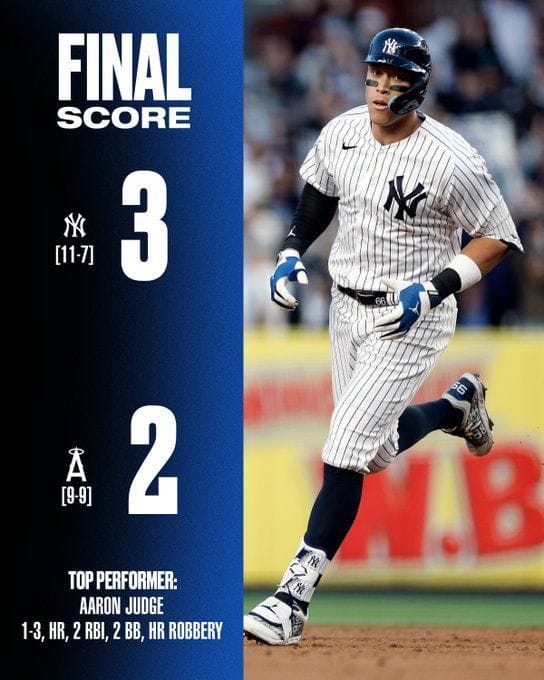 New York Yankees fans celebrate as Aaron Judge does it all in win over ...