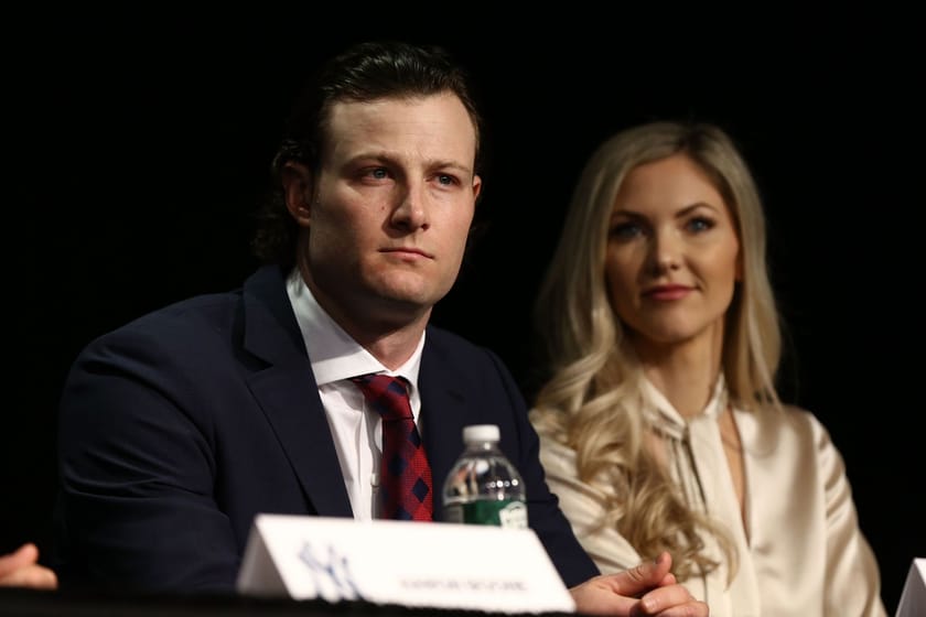 Gerrit Cole talks about wife's decorated college softball career: "She ...