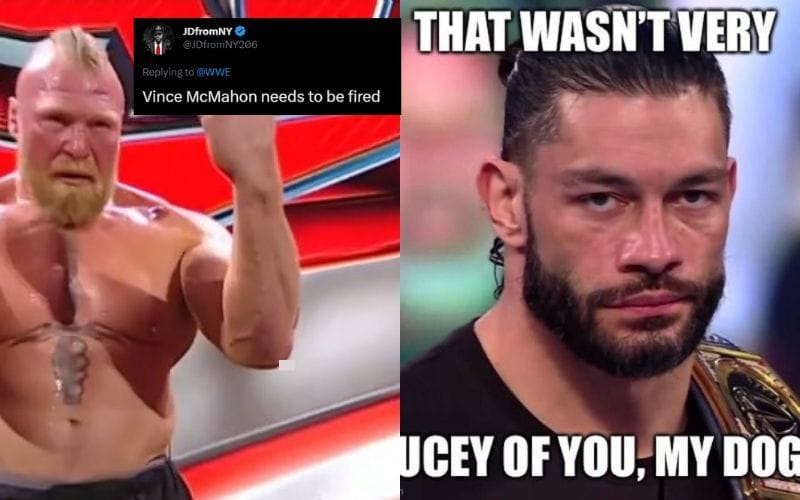 WWE fans use viral photo of Brock Lesnar showing middle finger in ...