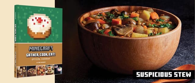 Minecraft official cookbook announced, featuring Cake, Suspicious Stew ...