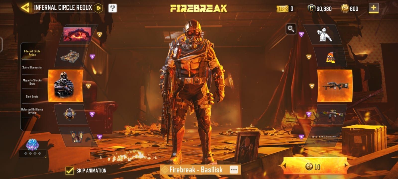 Call of Duty Mobile Infernal Circle Draw: Legendary Firebreak and D13 ...