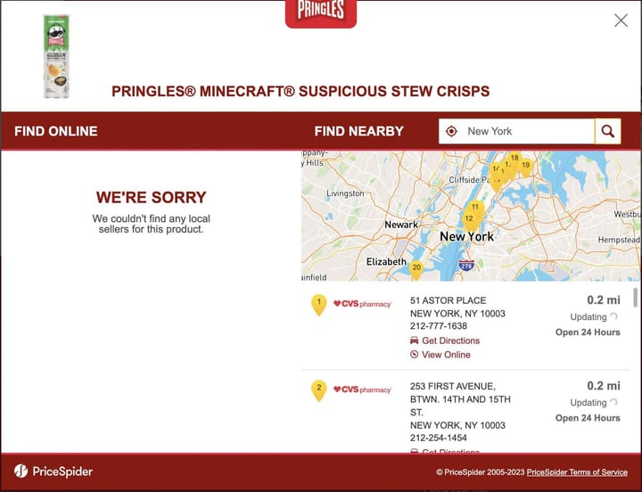 Pringles announces Minecraft's suspicious stew flavor