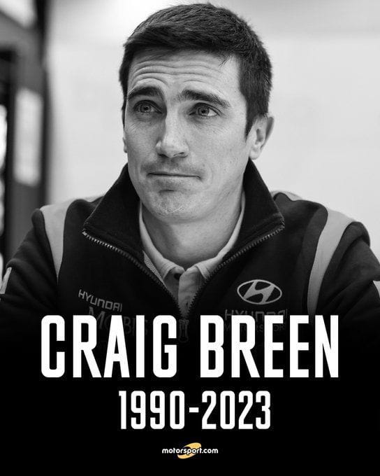 Craig Breen’s number 42 retired by FIA and WRC after the rally driver’s ...