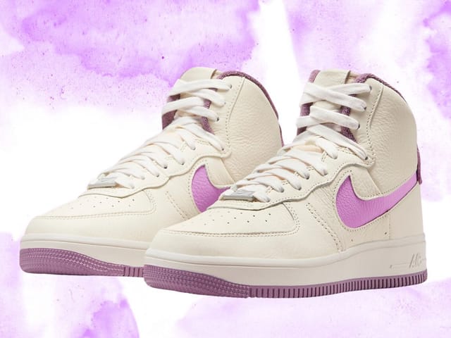 Nike Air Force 1 High Sculpt "Violet Dust/Rush Fuchsia" sneakers: Price ...