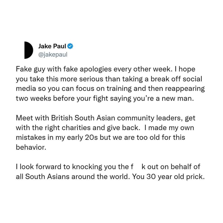 "Remember when Nate Diaz saw KSI at Mis**ts 4?" - Jake Paul deletes ...