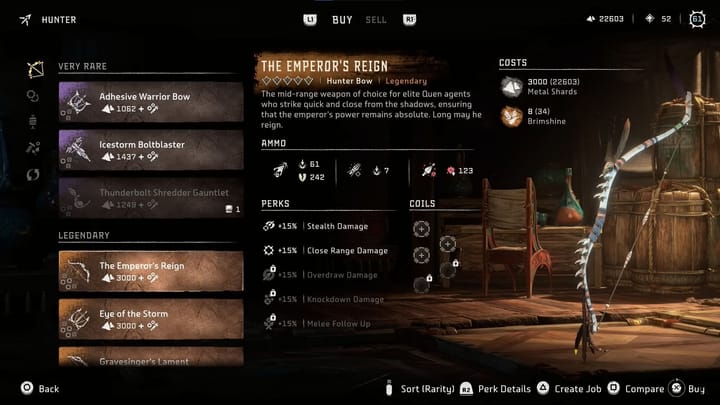 Best bows in Horizon Forbidden West: Burning Shores