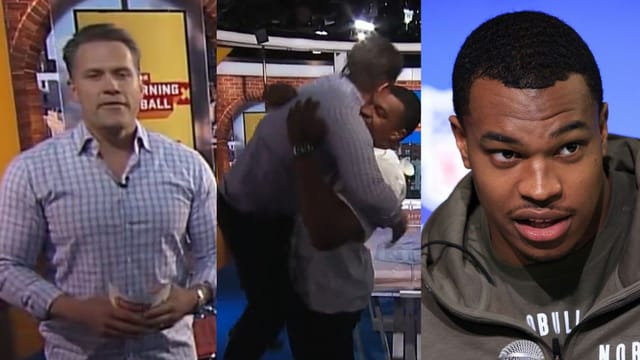 Kyle Brandt left stunned after being THROWN by Tyree Wilson during live ...