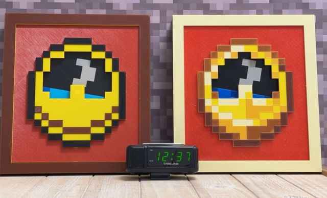 Redditor 3D prints a realistic and working Minecraft clock
