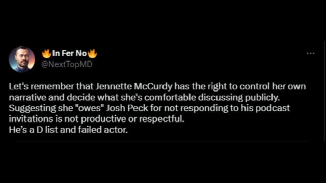 "Drake and Josh both trash": Josh Peck under fire for claiming Jennette ...
