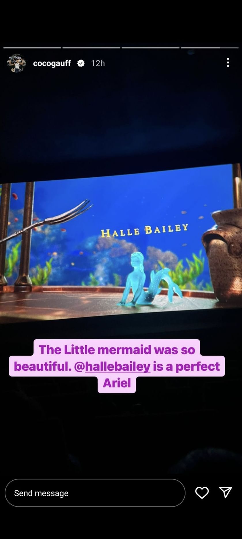 Coco Gauff praises Halle Bailey’s performance as Ariel in 'The Little Mermaid'
