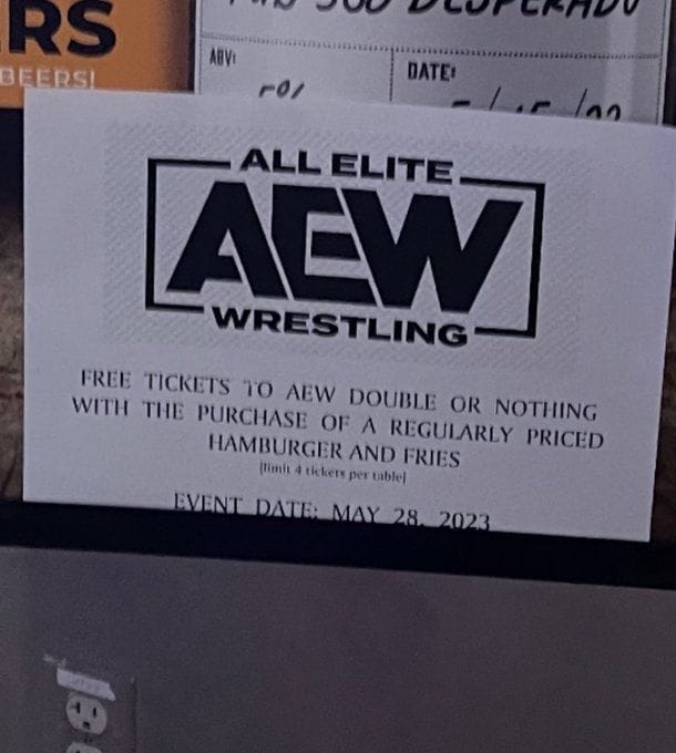 AEW Double or Nothing tickets seemingly being given away for free at ...