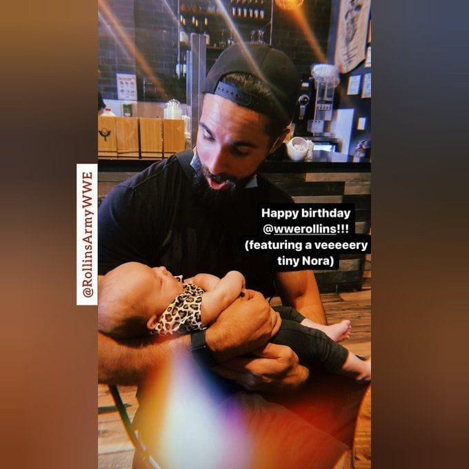 [PHOTO] Seth Rollins plays with top AEW star's daughter in wholesome moment
