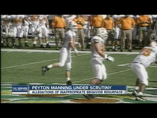 Peyton Manning was once accused of sexually harassing a female trainer ...