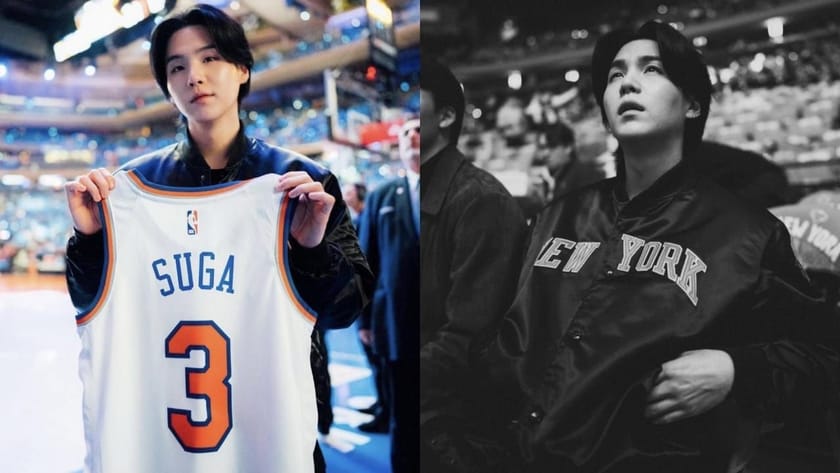 "I'm so proud": BTS' SUGA attends his first match as the newest NBA ...