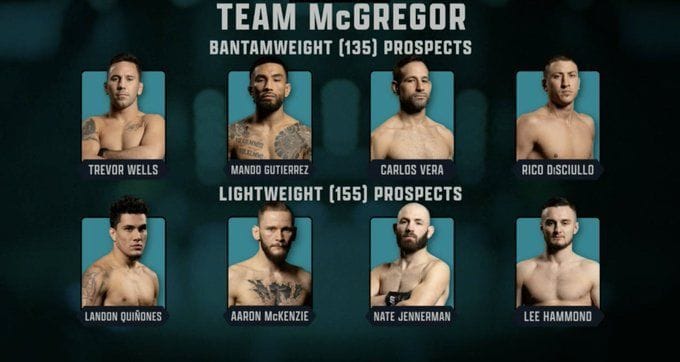 BREAKING: Official teams revealed for UFC TUF 31: McGregor vs Chandler