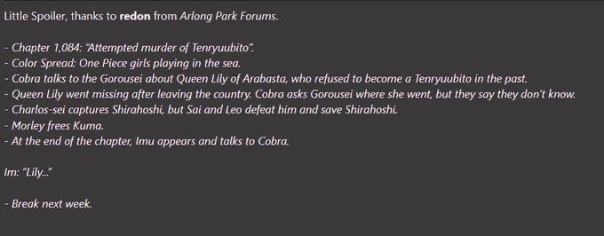 One Piece Chapter 1084 (Initial Spoilers): Cobra asks Gorosei about ...