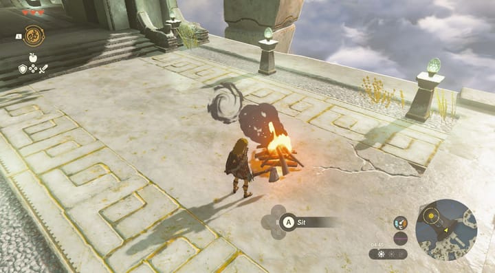 How to make a fire in The Legend of Zelda Tears of the Kingdom