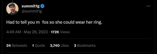 "She said yes!" - Twitch veteran Summit1g announces marriage, online ...