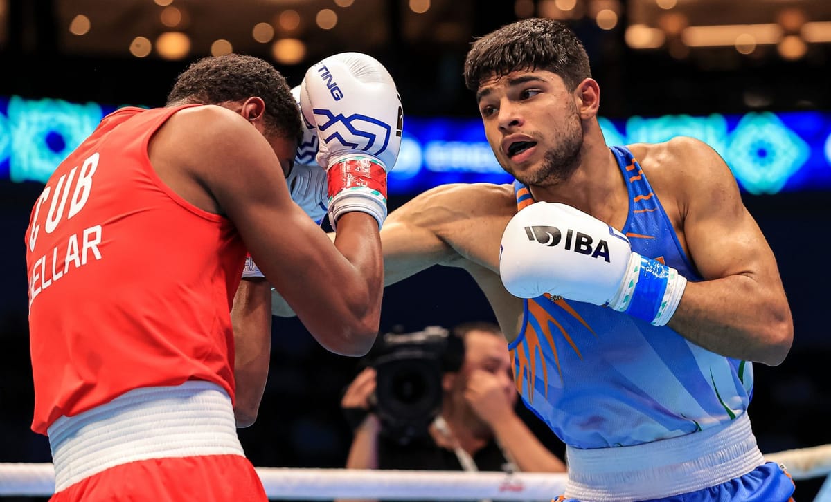 World Boxing Championships 2023: Nishant Dev vs Aslanbek Shymbergenov ...