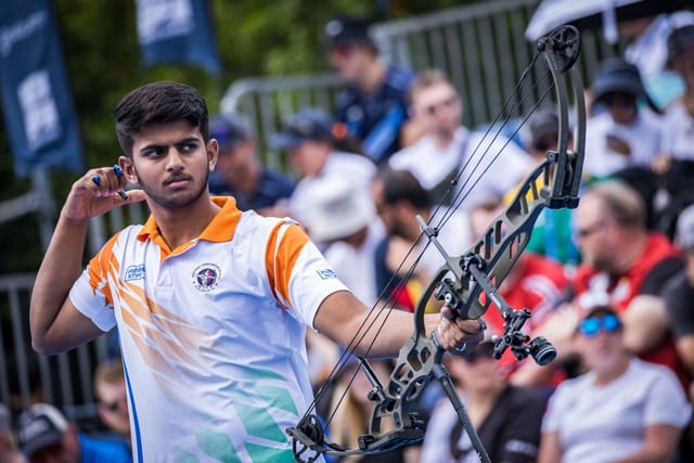 India’s teenage archer Prathamesh Jawkar upsets Netherlands' Mike ...