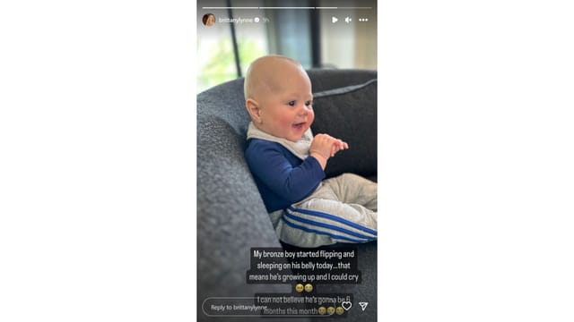 "I could cry" - Brittany Mahomes gets emotional as baby Sterling ...