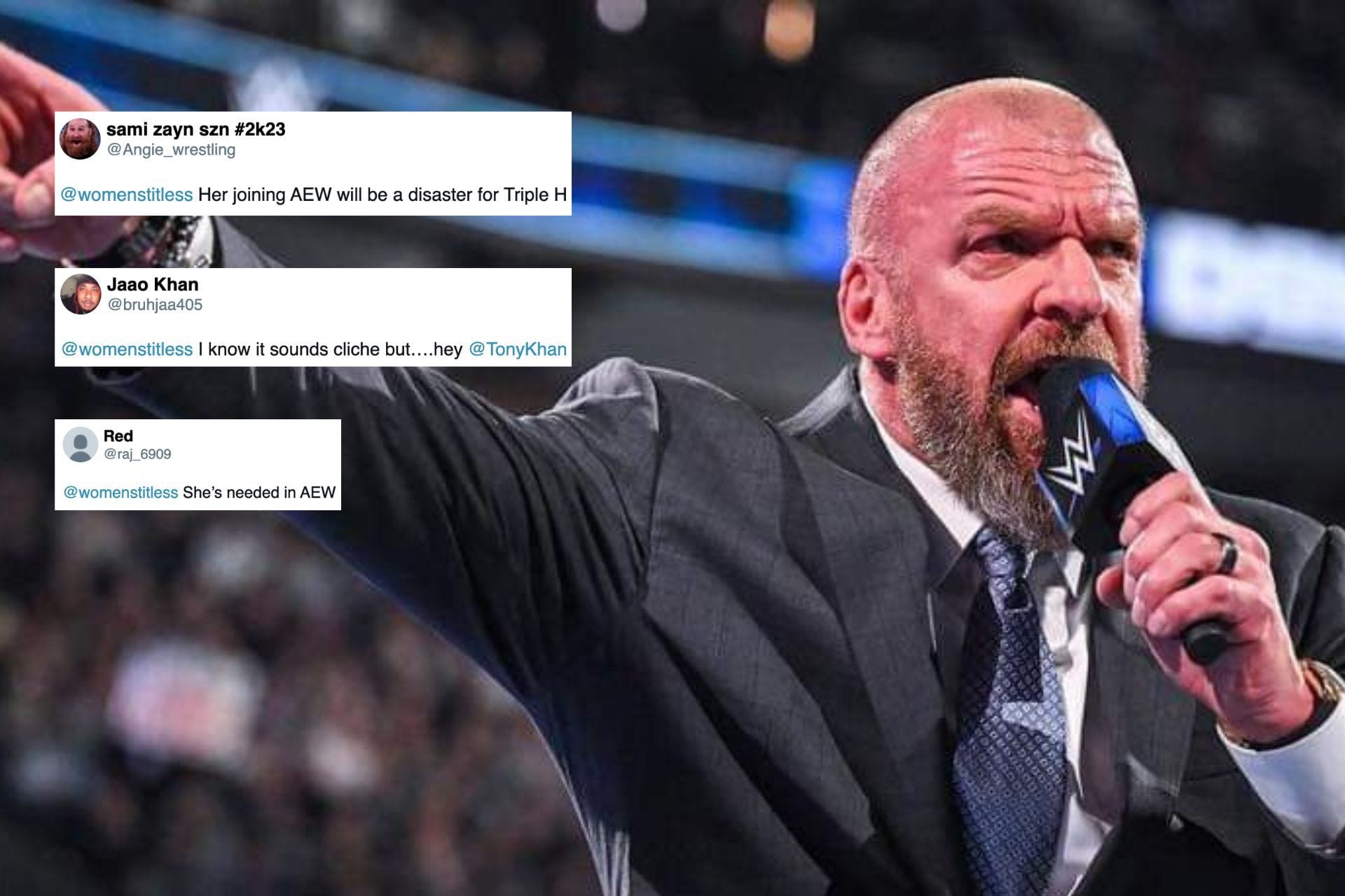 "Her joining AEW will be a disaster for Triple H" - Twitter erupts ...