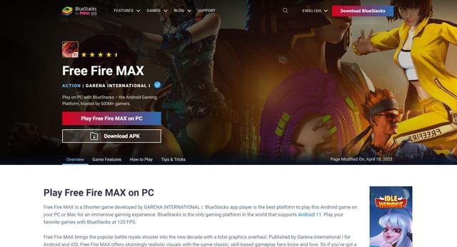 How to play new Free Fire MAX OB40 update on PC