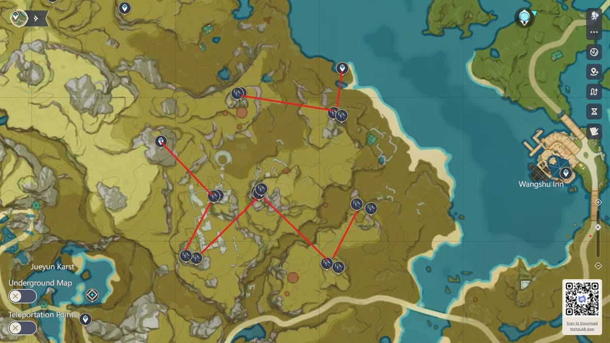 All Violetgrass locations in Genshin Impact: Baizhu materials farming guide