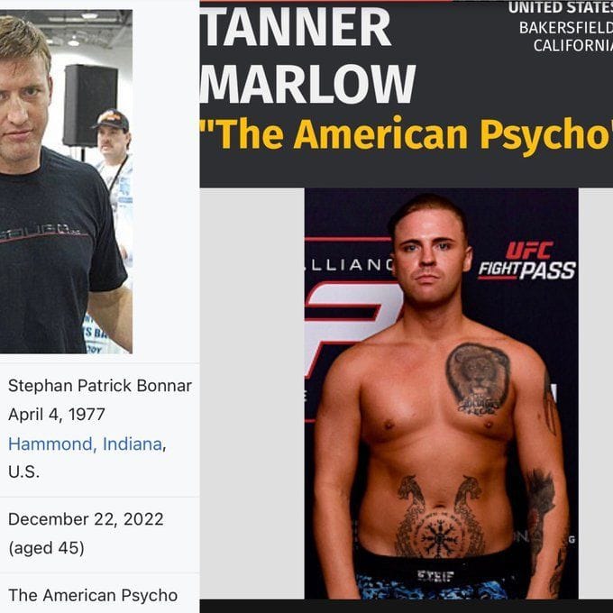 Stephan Bonnar nickname namesake Tanner Marlow was killed in a tragic ...