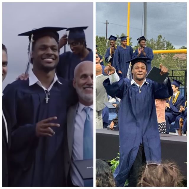 Watch: All photos of Bronny James getting graduated from high school