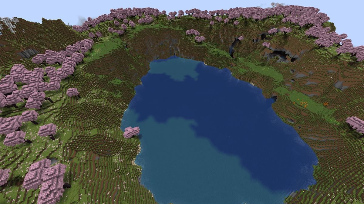 5 best cherry biome seeds to play in Minecraft 1.20 update