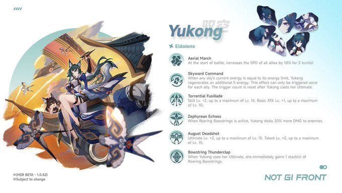 Honkai Star Rail leaks hint at new 4-star character Yukong: Expected move set, element, and more