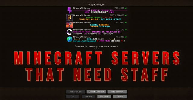 3 best Minecraft servers that need staffs