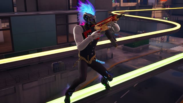 How to sprint on Grind Rails in Fortnite