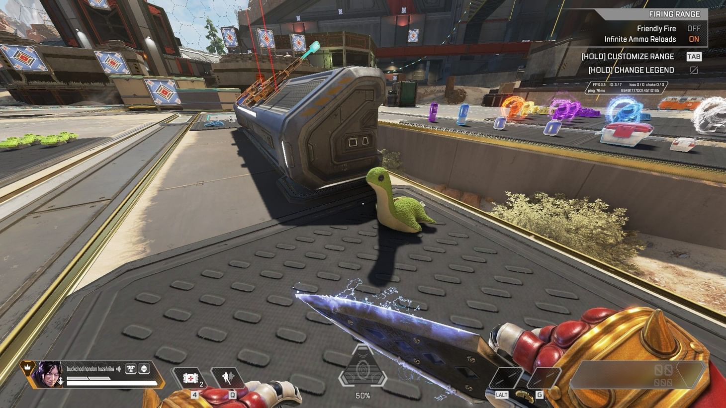 Where to find all hidden Nessies in the Firing Range in Apex Legends Season 17