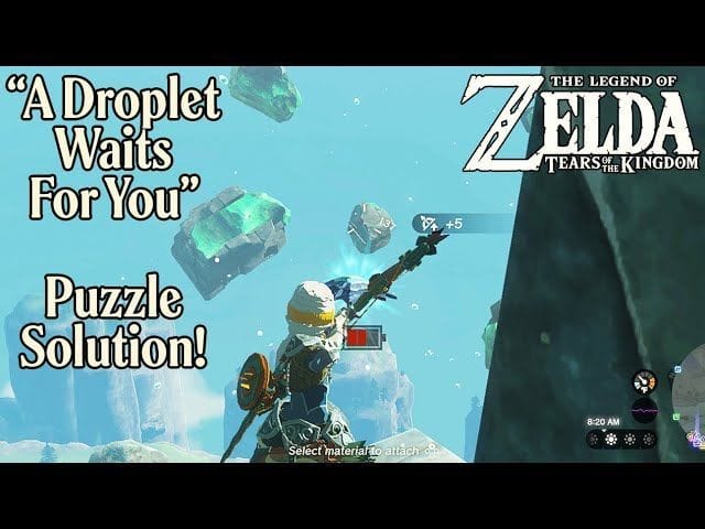 Droplet Puzzle: How to complete the Droplet Puzzle in The Legend of ...