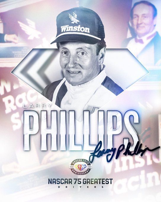 Larry Phillips becomes the next NASCAR driver to be included in 75 ...