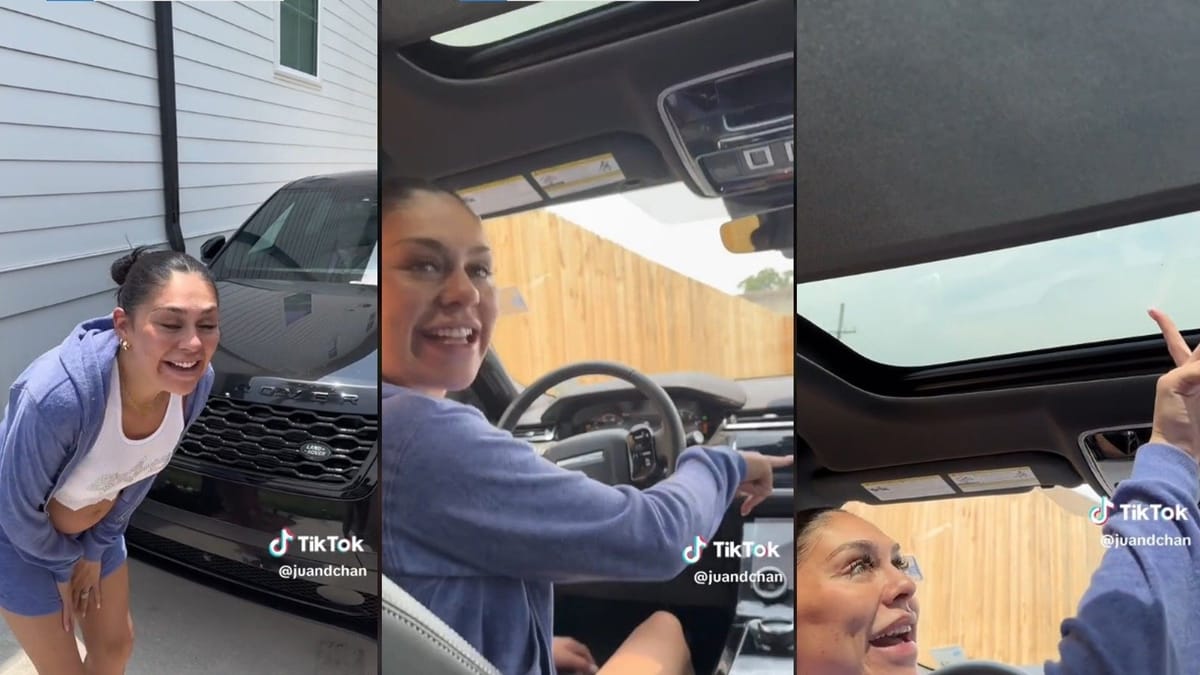 In Photos: Juwan Johnson surprises wife Chanen with $60K Land Rover