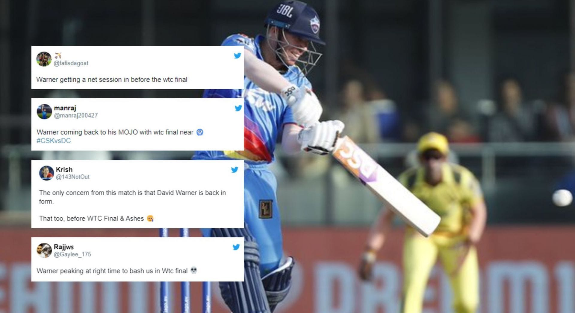 "Peaking at right time to bash us in WTC final" - Fans erupt as David ...