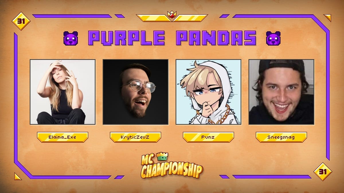 Minecraft Championship (MCC) 31: Second half of competing teams announced