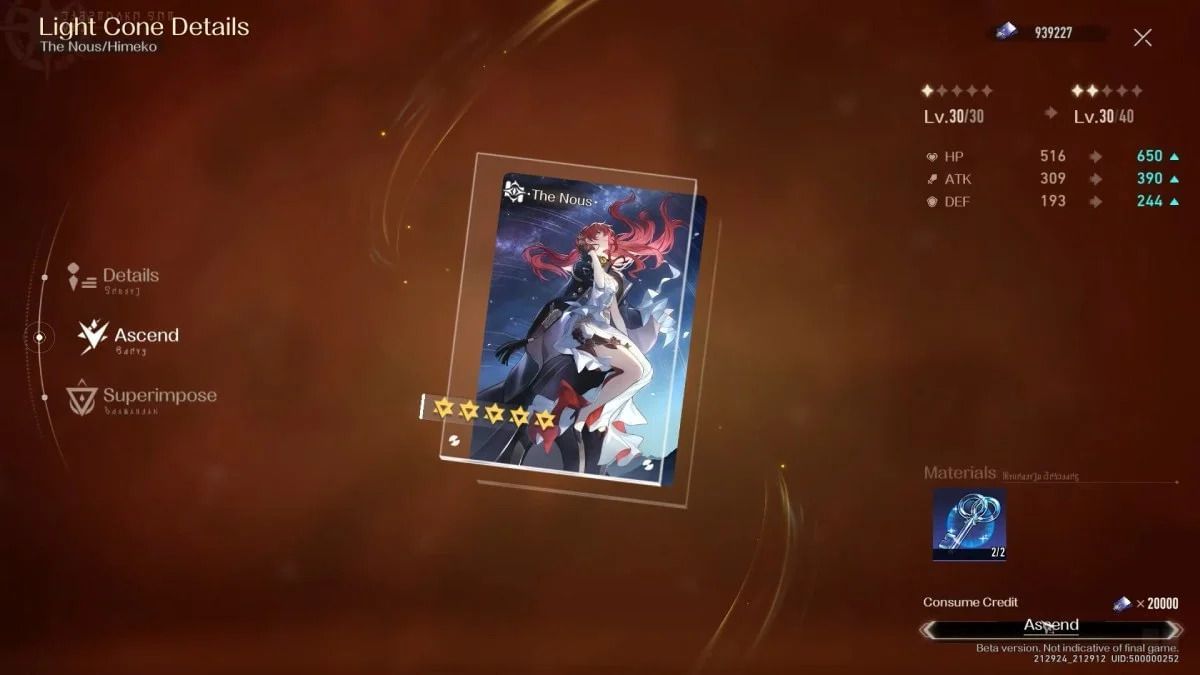 How to ascend characters and Light Cones in Honkai: Star Rail