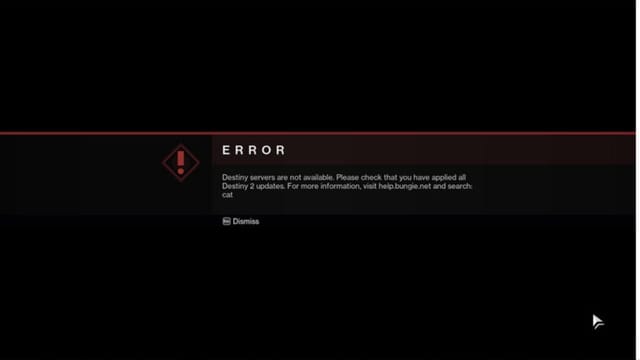 Destiny 2 server status for Season of the Wish