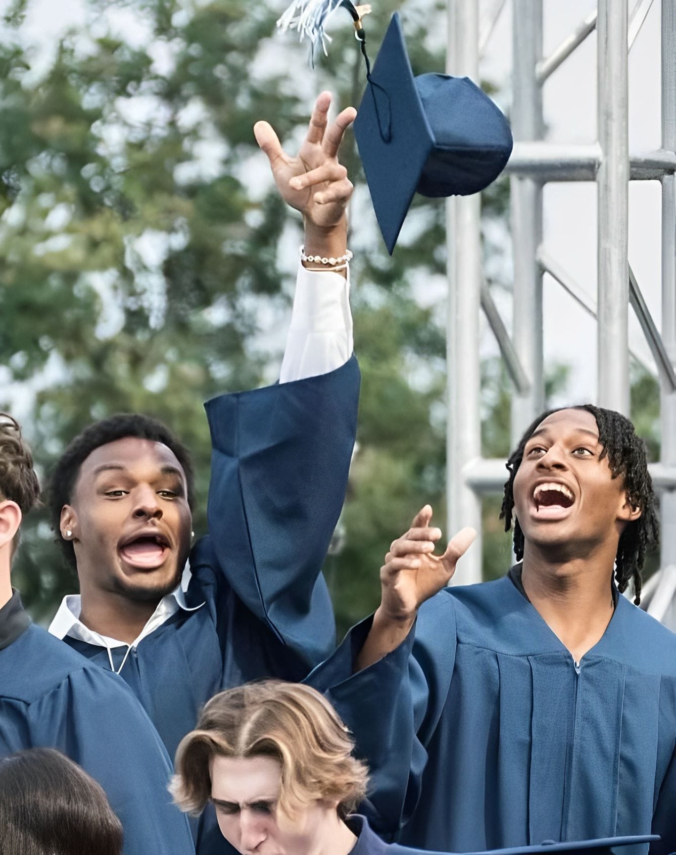 Watch: All photos of Bronny James getting graduated from high school