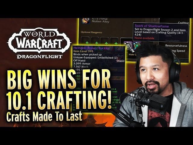 crafted gear: How to easily upgrade crafted gear in World of Warcraft: Dragonflight