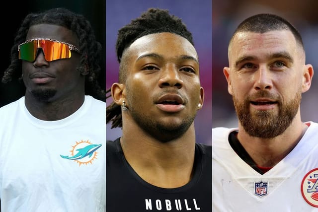 Tyreek Hill at #4? Bijan Robinson over Travis Kelce? NFL analyst drops ...