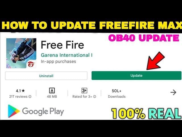 Free Fire OB40 update download size for Android and iOS (MAX version)