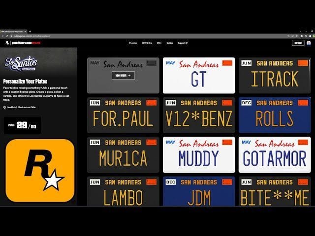 How to get custom plates in GTA Online after The Last Dose update